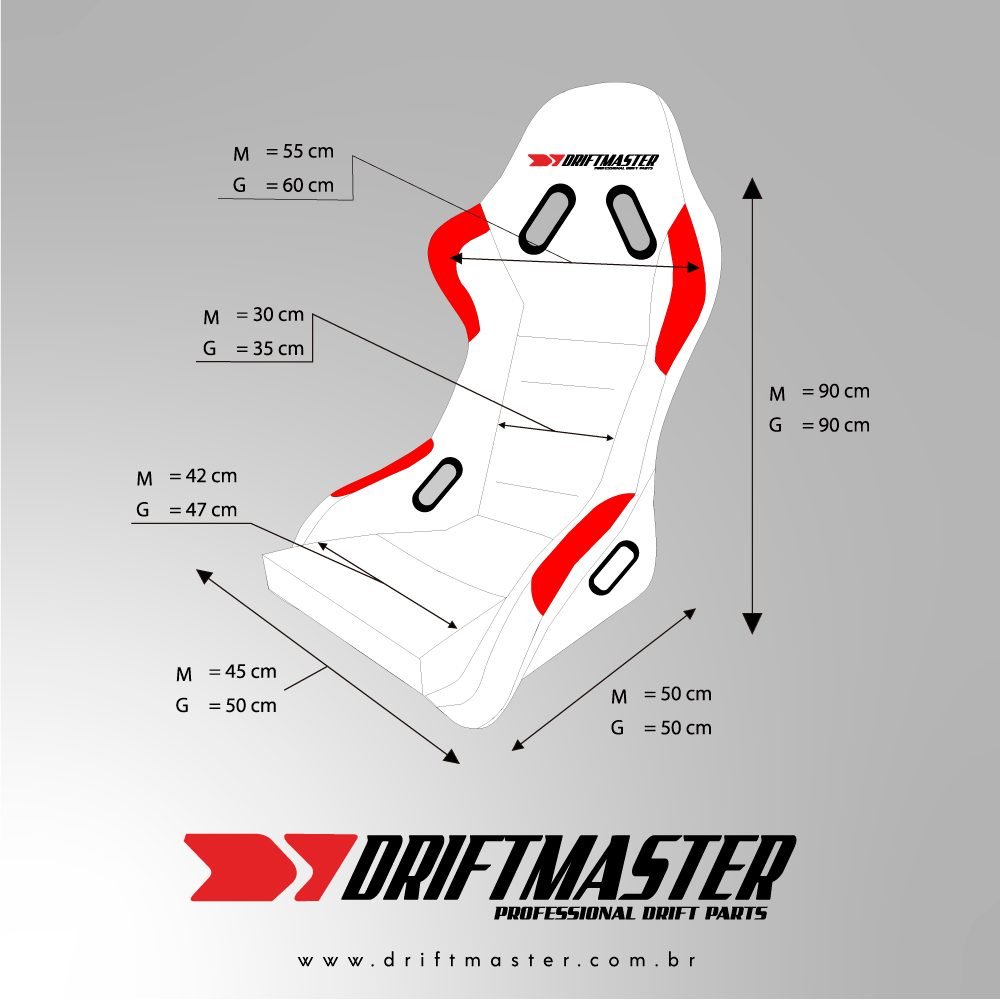 Banco Concha Modelo Preto - Drift Master